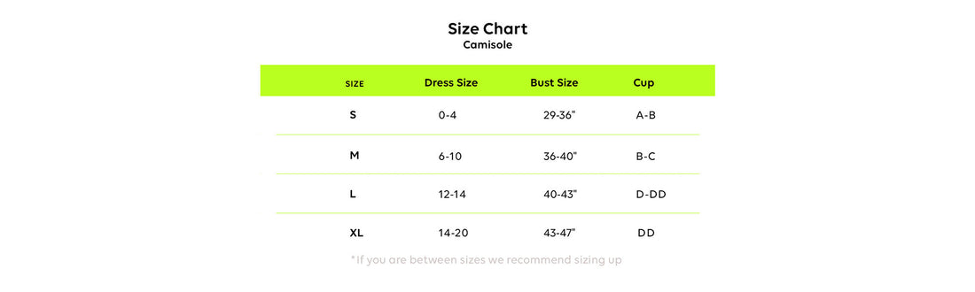 Size Charts – Nude Barre