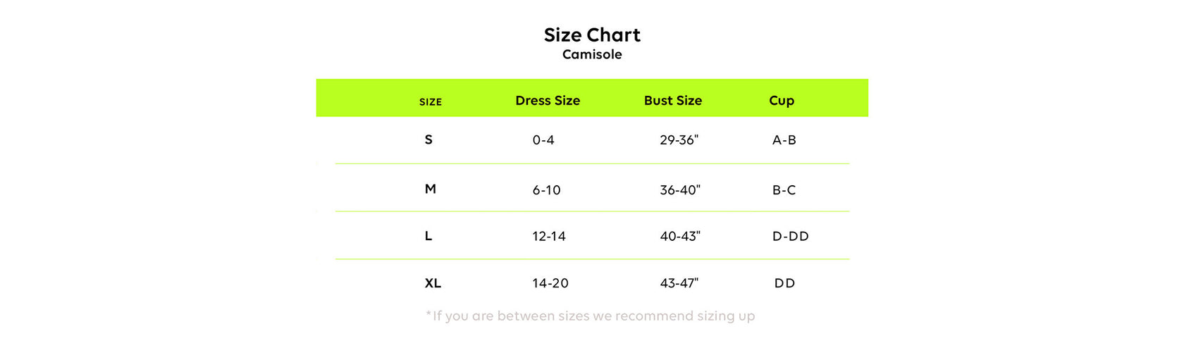 Size Charts – Nude Barre